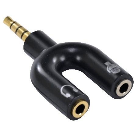 Adaptador P2 3 Vias X P2 Microfone E P2 Áudio Estéreo - Ap23v ...