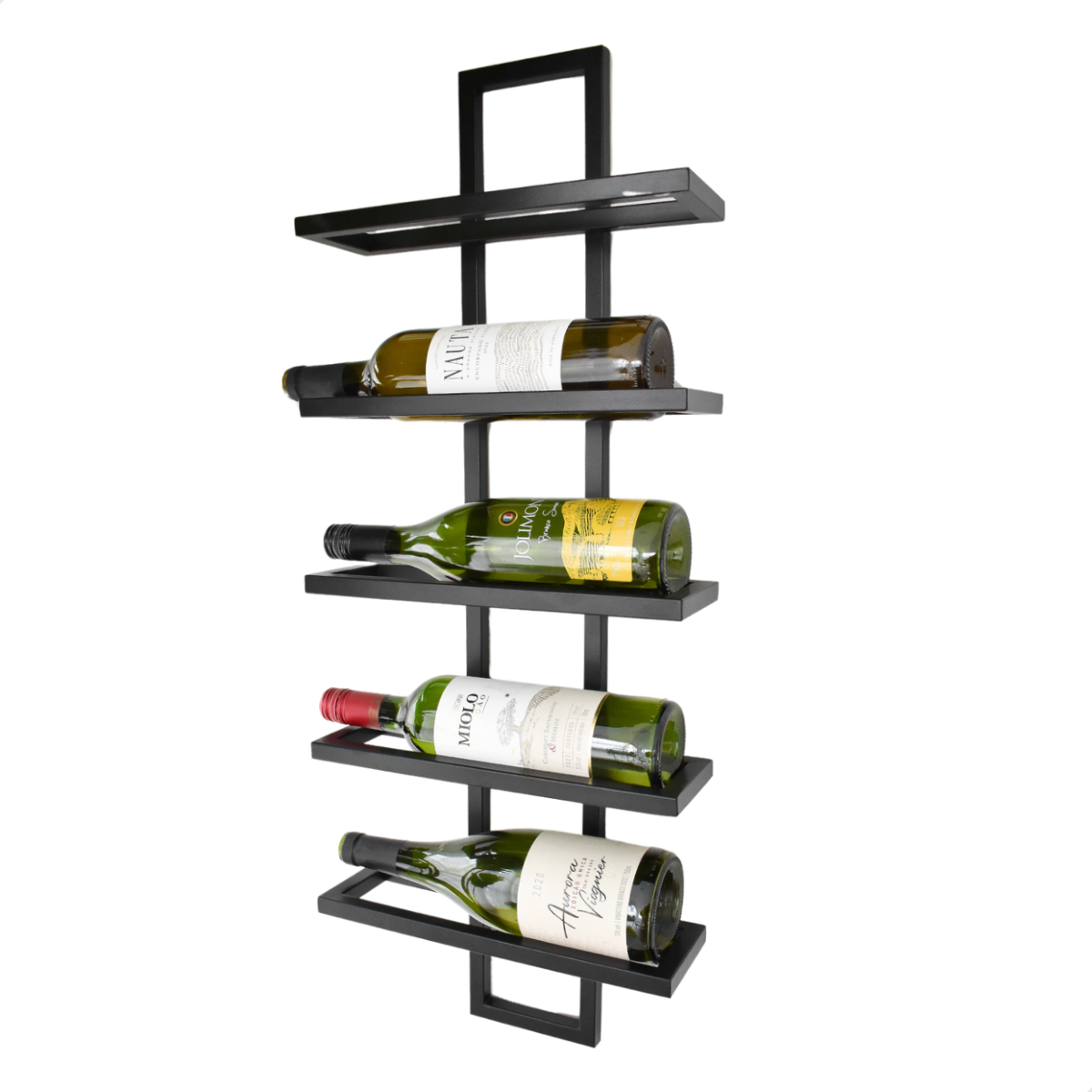 Adega Vertical para 5 Garrafas de Vinho Estilo Industrial | MadeiraMadeira