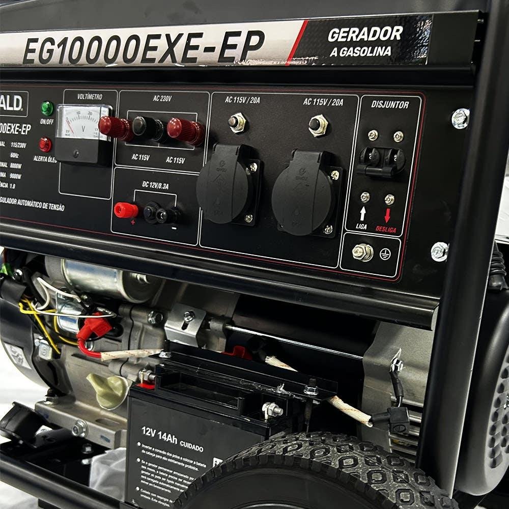Gerador de Energia Gasolina 10,0 Kva Eg10000exe-ep Bivolt Evald-bivolt ...