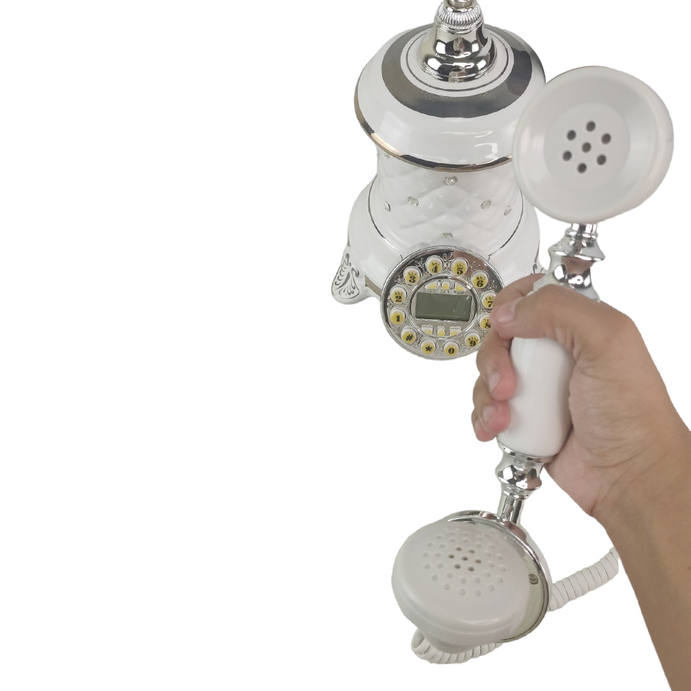Telefone Fixo Vintage Mesa Fio RJ11 Europeu Funcional Colecionador ...