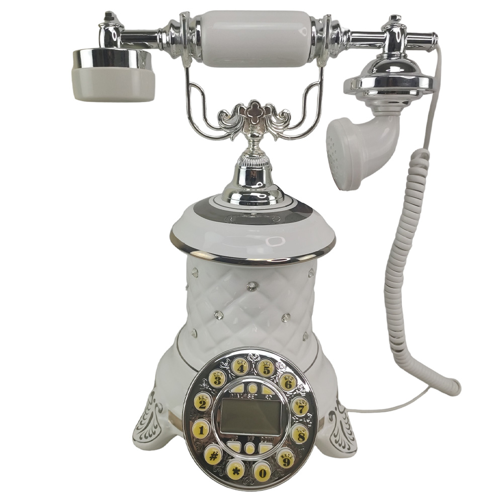 Telefone Fixo Vintage Mesa Fio RJ11 Europeu Funcional Colecionador ...