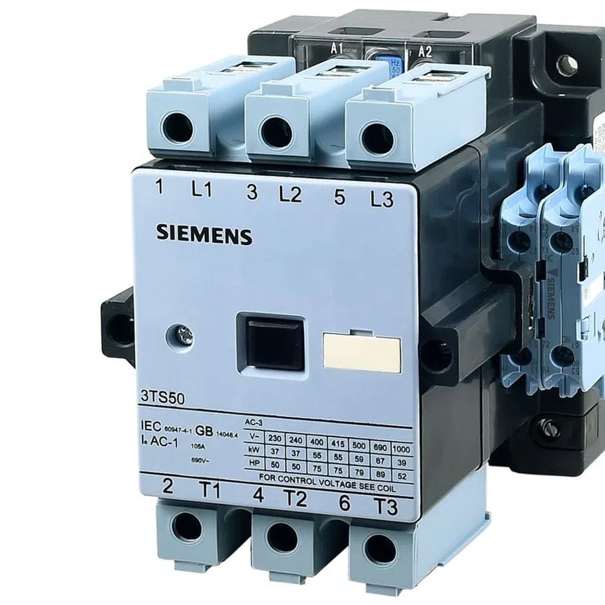 Contator Potencia Tripolar 105A 220V 2Na+2Nf 50/60Hz Siemens ...