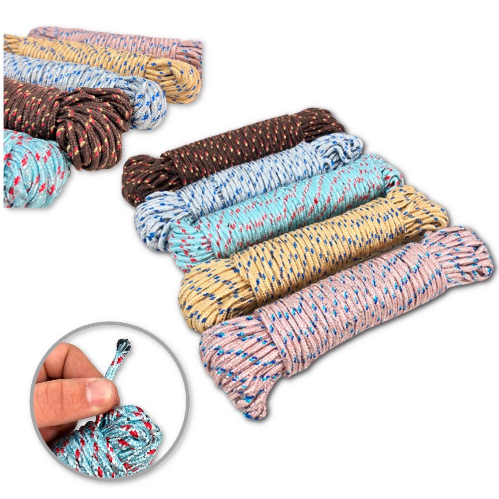 Corda para Varal de Nylon 5 Metros: Marrom | MadeiraMadeira