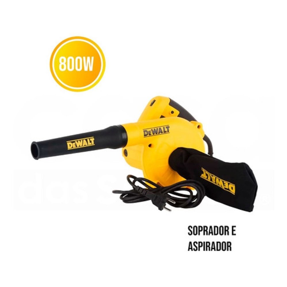 SOPRADOR E ASPIRADOR COM VELOCIDADE VARIÁVEL 800W DEWALT | MadeiraMadeira