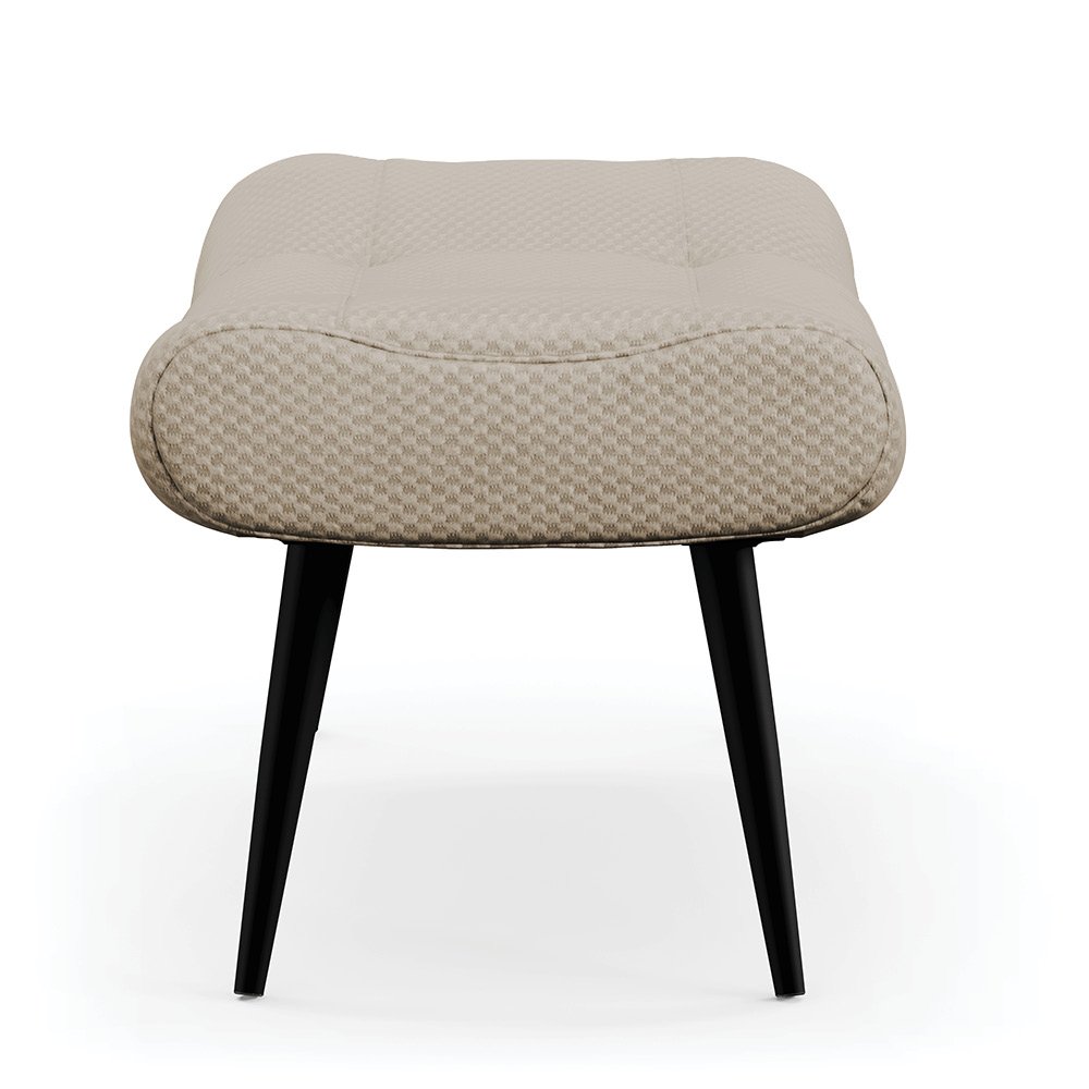 Puff Sher Veludo Luxo Pés Palito de Ferro - D'Rossi - A130 Prata ...