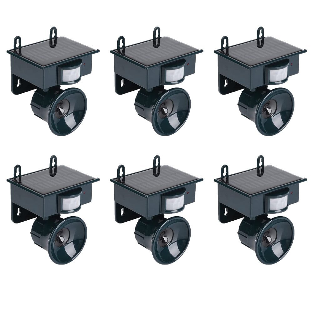 Repelente Solar Ultrassonico Sensor Movimento Kit 6 Uni Espanta Pombo ...