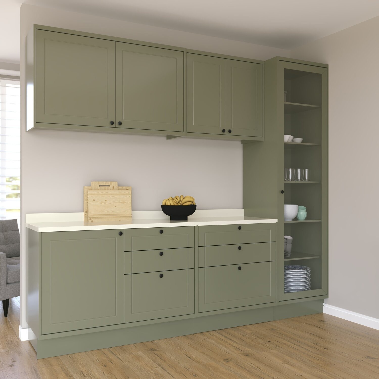 Cozinha Compacta 5 Peças 6 Portas 6 Gavetas Sevilha | MadeiraMadeira