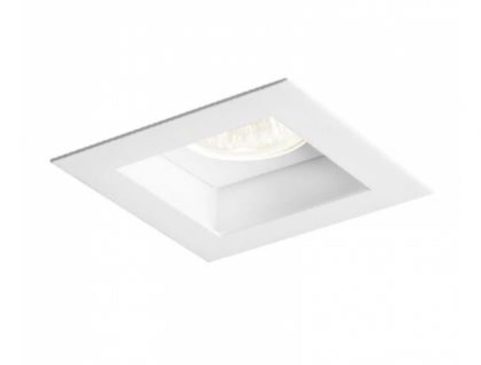 EMBUTIDO AR70 SIMPLES QUADRADO RECUADO BRANCO 11x11CM | MadeiraMadeira