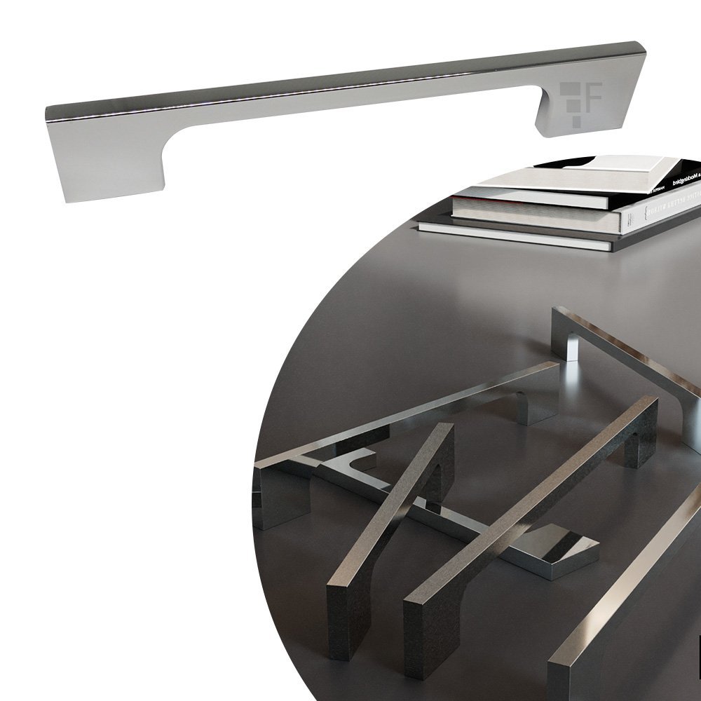 Puxador Il 1726 - Cromado - 288mm | MadeiraMadeira