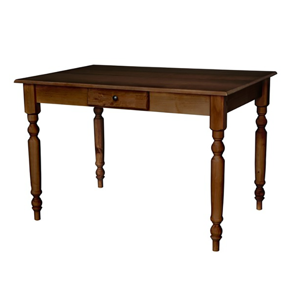Mesa Antique com 01 Gaveta 140cm - 1068 - Verniz Imbuia | MadeiraMadeira