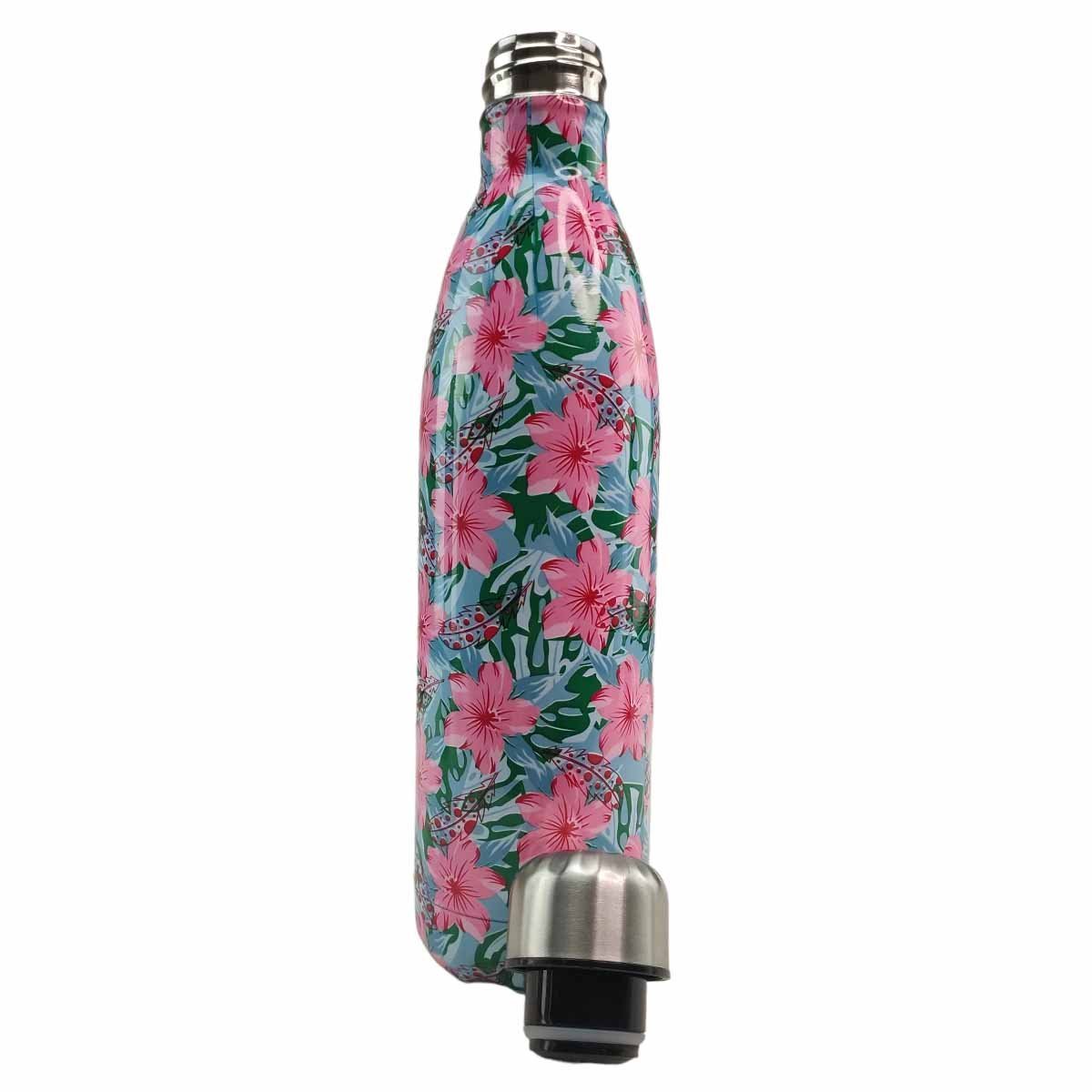 Garrafa Termica Estampada Flores 750 Ml Florida Squeeze Inox Resistente ...