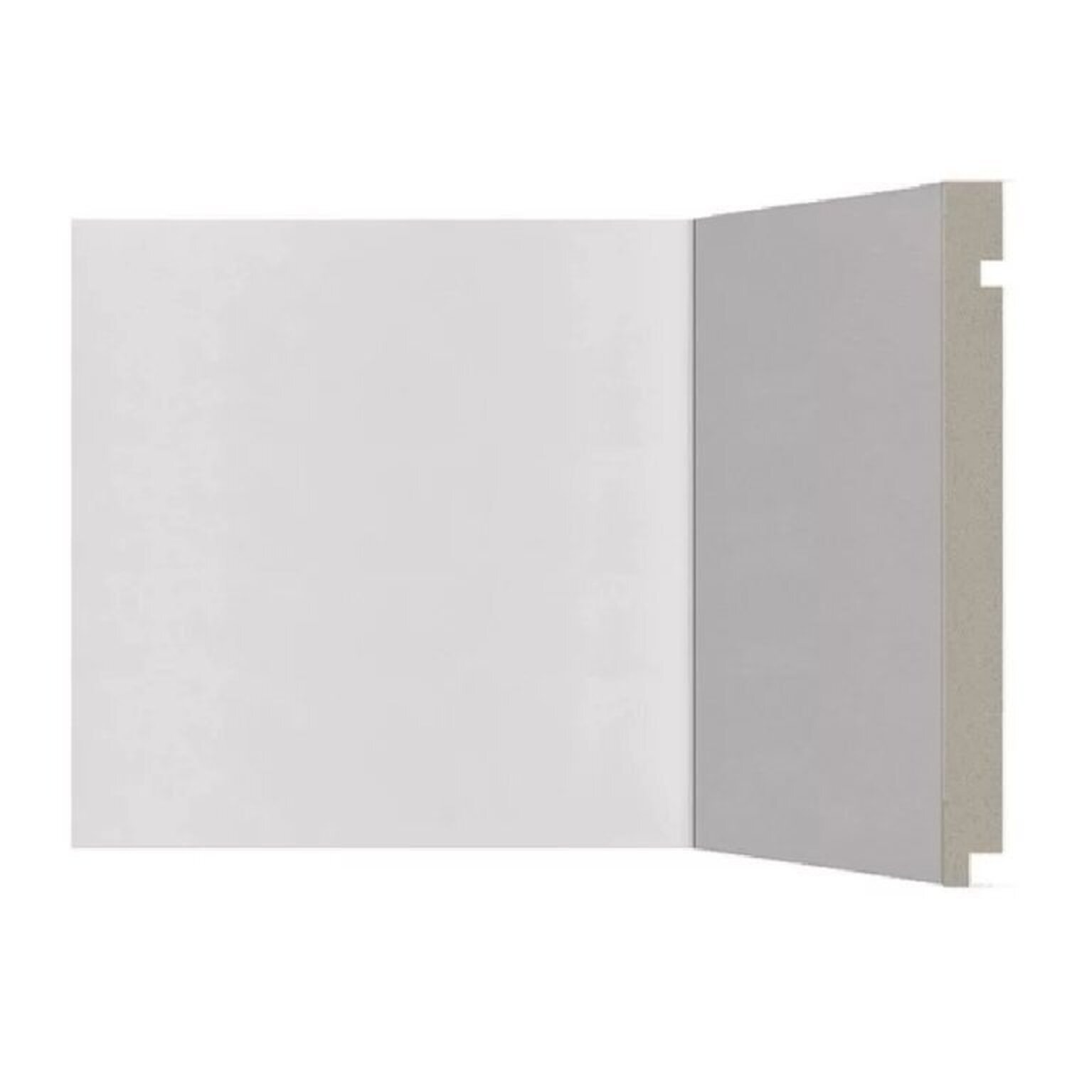 Kit Rodapé de Poliestireno 3 Barras Lisas de 12cm x 2,40m Rende 6,75 ...