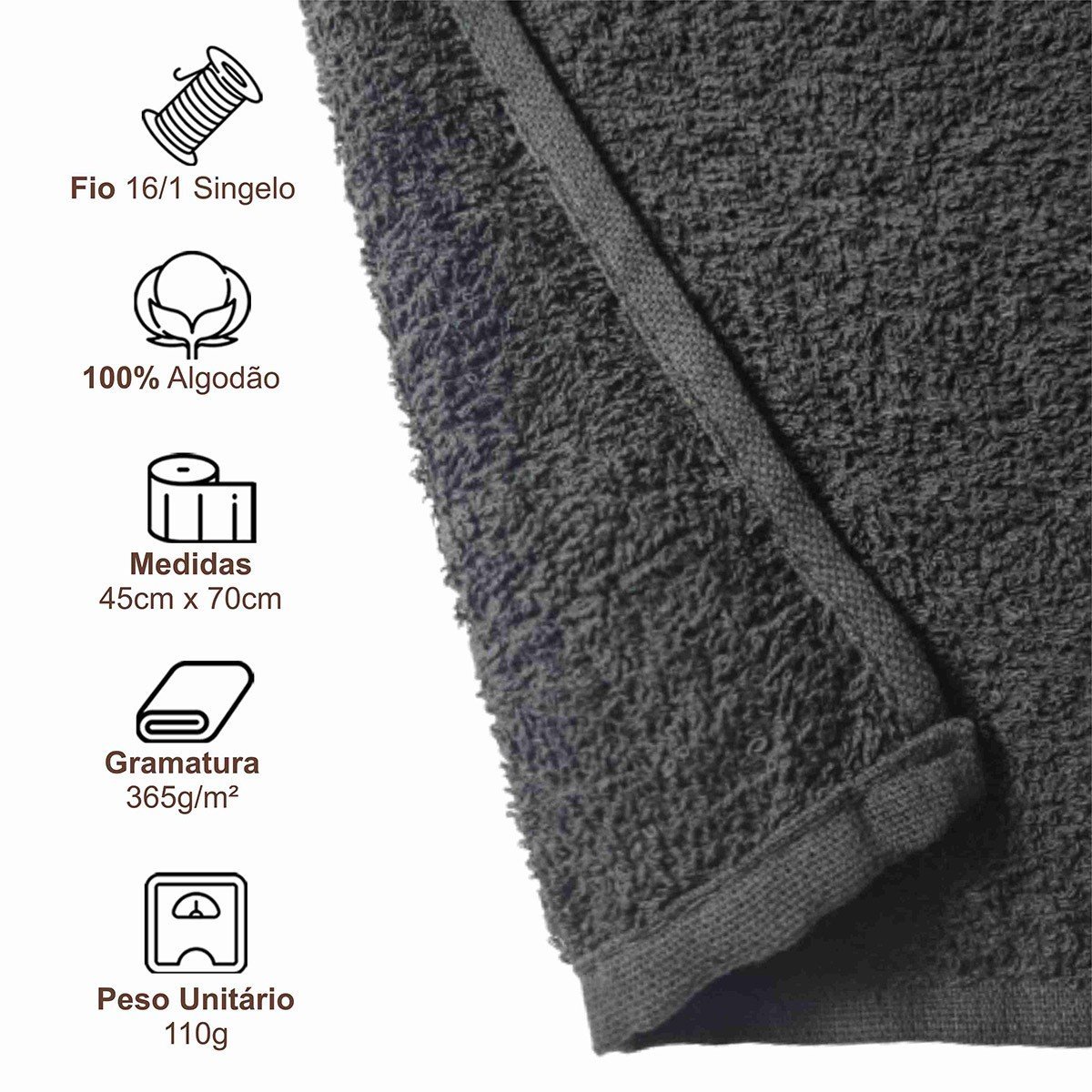 Kit de 22 Toalha de Rosto Grécia Para Cabelo 110g 365g/m² Revenda ...