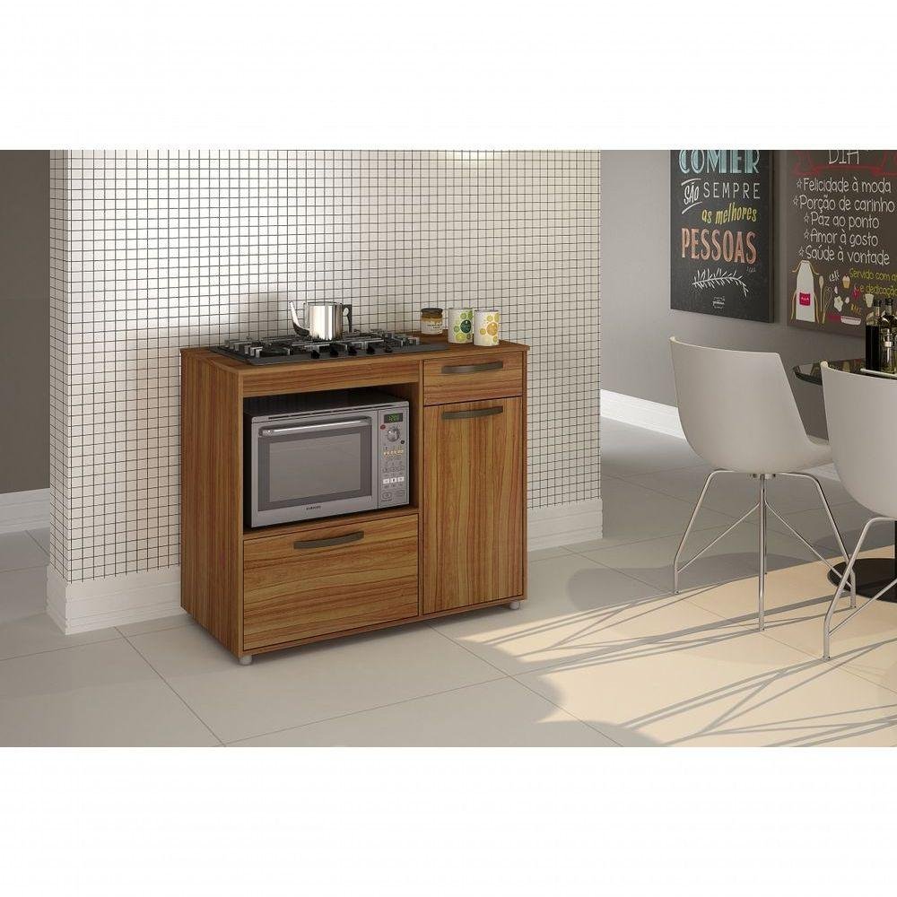 Balcão Cooktop Luna - Chf Carvalho | MadeiraMadeira