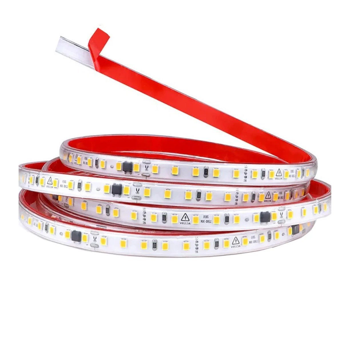 Fita Led Smd 3000k 127v 100 Metros Perfil Fita Dupla Face Plug Conector ...