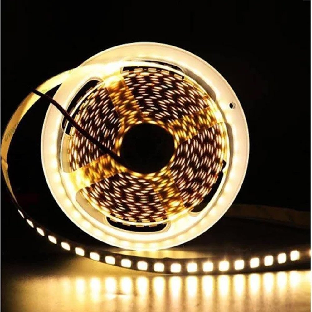 Fita Led Smd 3000k 127v 100 Metros Perfil Fita Dupla Face Plug Conector ...