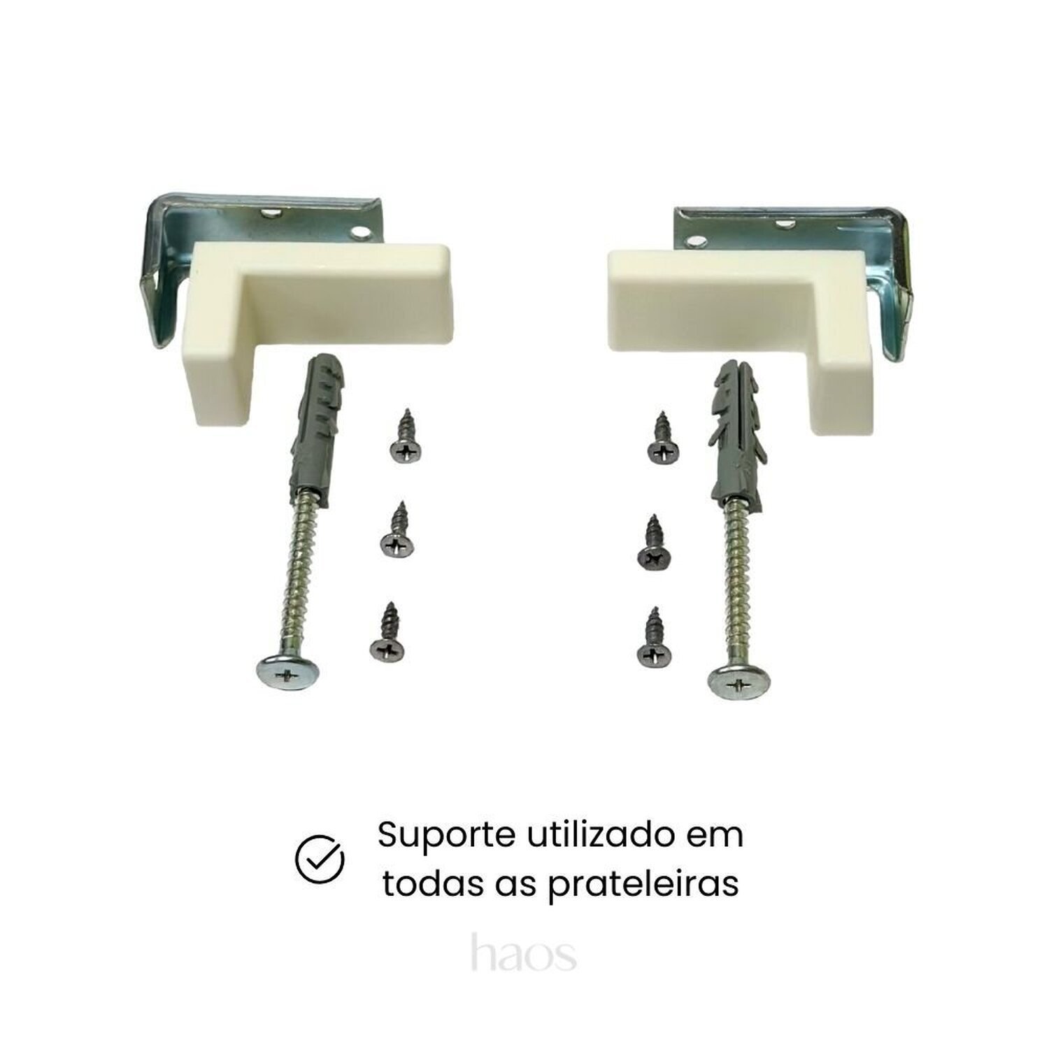 Kit de Prateleiras Elan 600cm X 150cm X 15cm com Suporte Organização ...