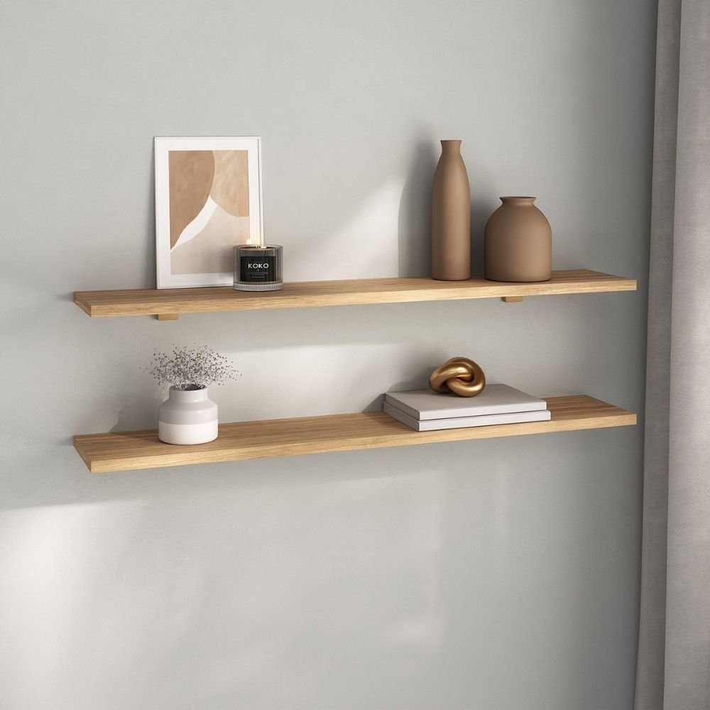 Kit de Prateleiras Elan 800x150x15 com Suporte Organização Decoração ...