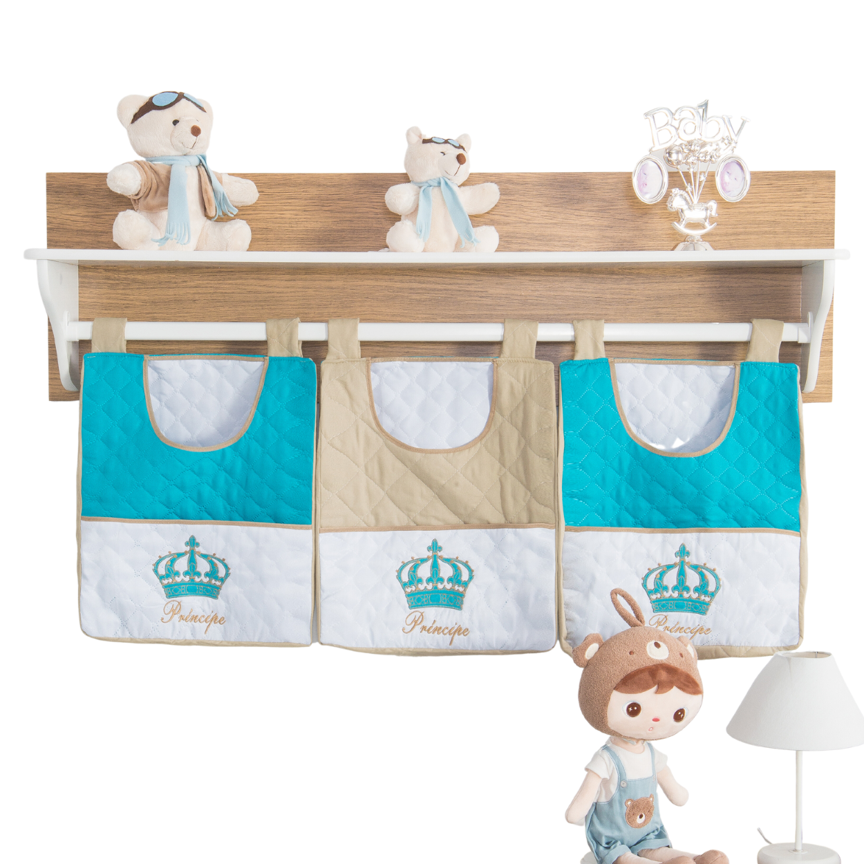Kit guardar fraldas 3 pçs porta fralda delicado combinando com ...