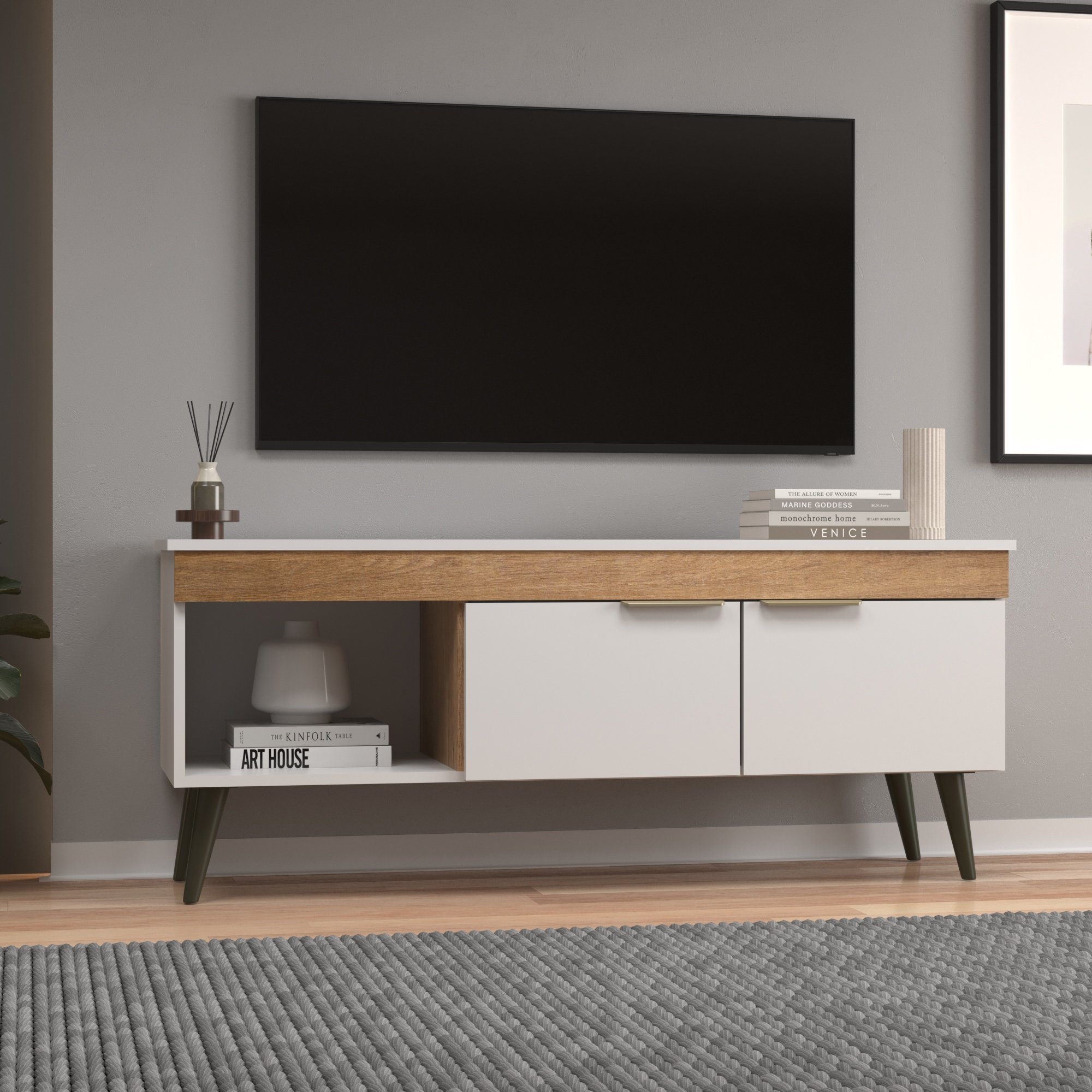 Rack para Tv 55 Polegadas Malta | MadeiraMadeira