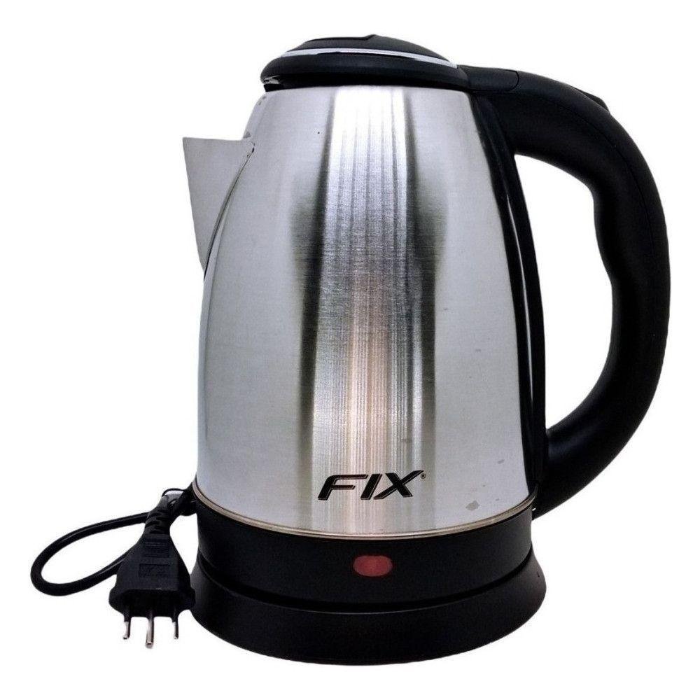 Chaleira Elétrica Inox 1,8 Litros 220v Jarra Metalica Ebulidor de Agua ...
