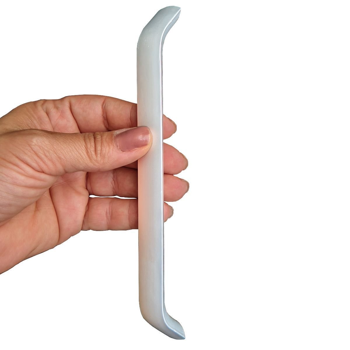 1pç Puxador Ergonômico em Alumínio Resistente Pega Mão 16cm ...