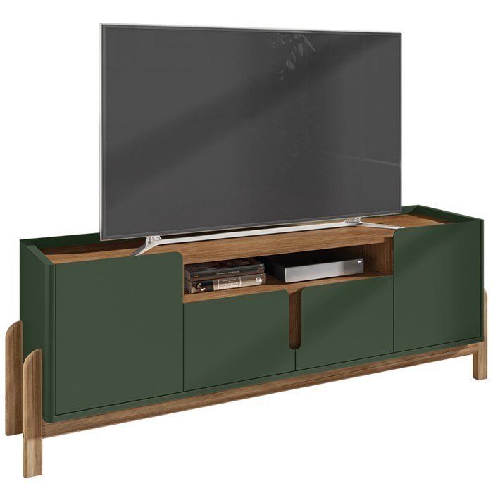 Rack Para Sala 170 cm 011080 Verde Oliva Cedro DCASA | MadeiraMadeira