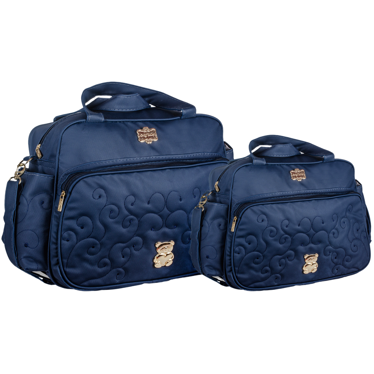 Kit Bolsas Maternidade Griff Baby Ursinho Azul Marinho | MadeiraMadeira