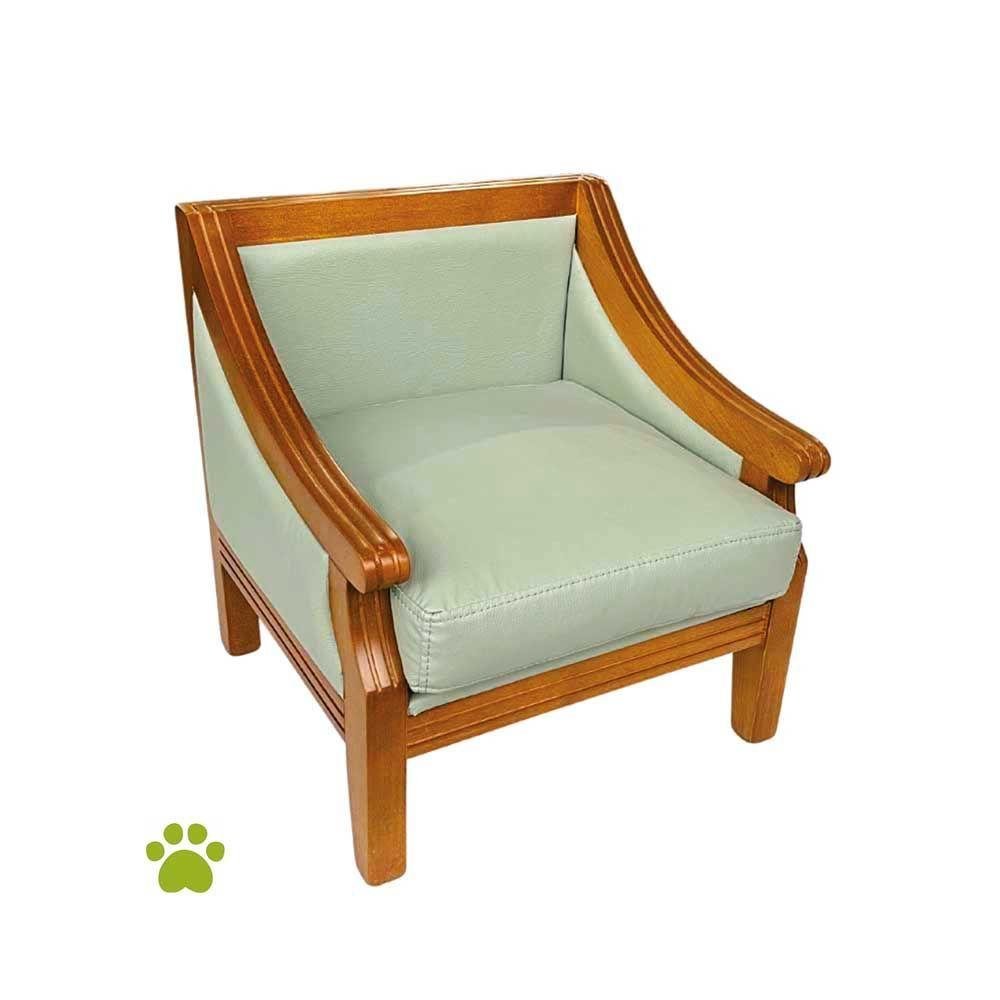 Sofá Pet Becca Médio Material Sintético Menta | MadeiraMadeira