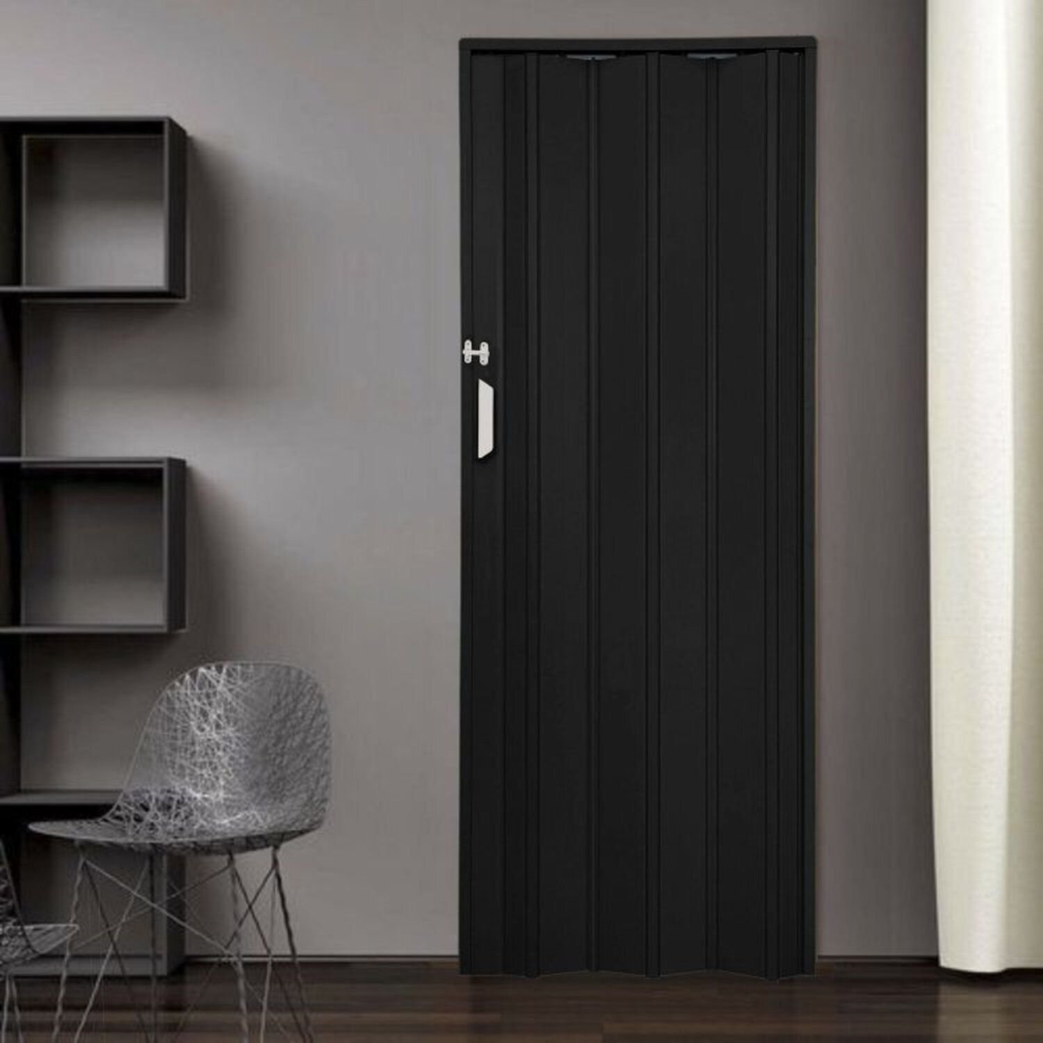 Kit com 3 Portas Sanfonada de Pvc 210x62cm Bariri | MadeiraMadeira