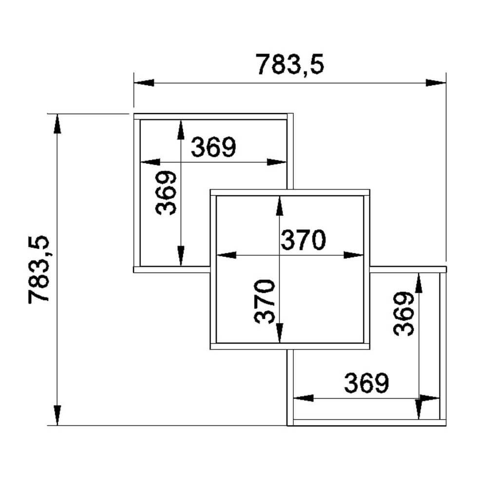 Nicho Composto Decorativo Preto | MadeiraMadeira