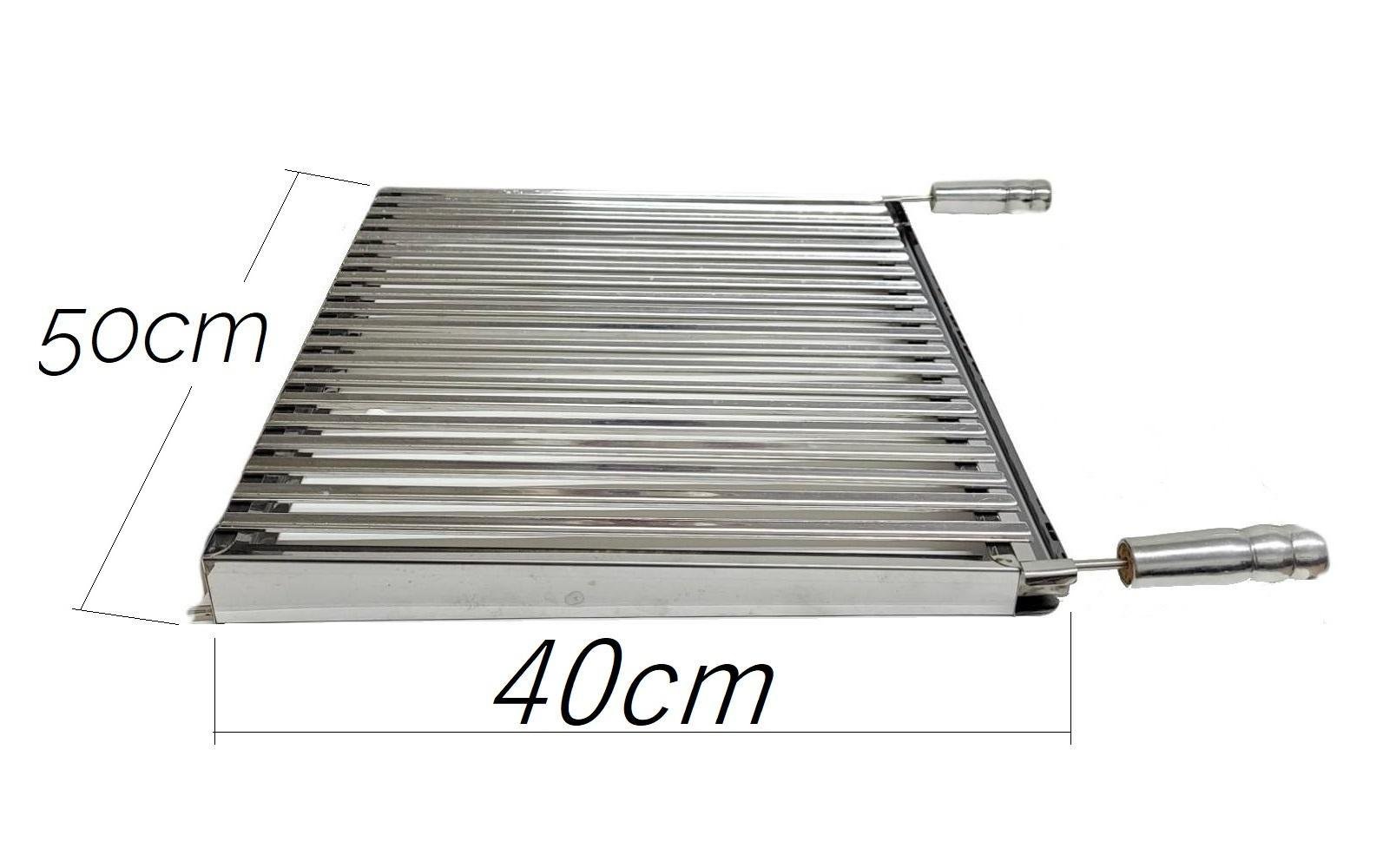 Grelha Churrasco Parrilla Inox 430 + Canaletas | MadeiraMadeira