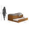 Cama Bibox Solteiro Juliette 2 Gavetas Camaru Robel Moveis | MadeiraMadeira