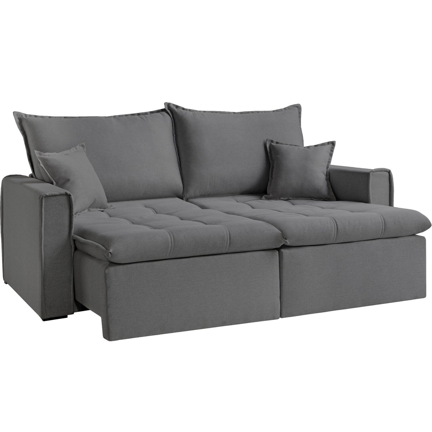 Sofá Cama Dallas 190 Cm sem Caixa Veludo | MadeiraMadeira