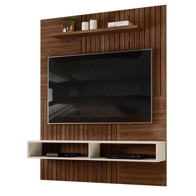 Painel Suspenso Miti para TV de até 55” Caiena/Creme - PR Móveis ...