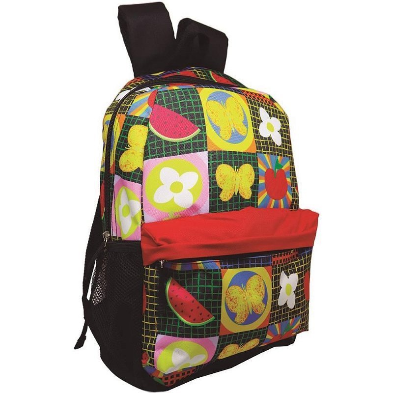 Mochila Infantil Patchwork Estampada Md | MadeiraMadeira