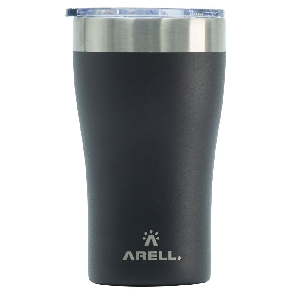 Copo Térmico Arell Com Tampa Preto Black Sand 500ml Tulip Pint ...