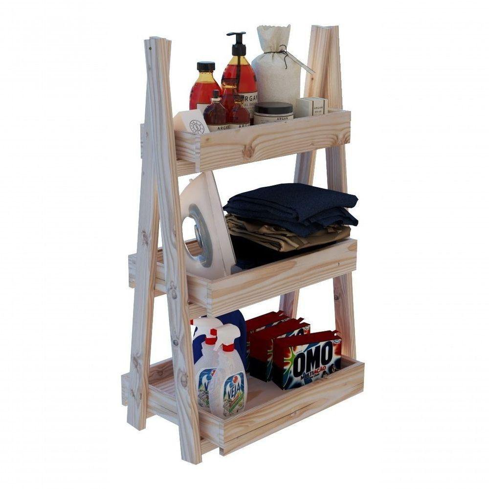 Organizador Rack Armazem para Lavanderia 60cm Altura | MadeiraMadeira