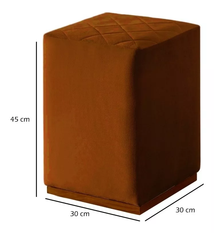 Puff Valentina Slim Terracota | MadeiraMadeira