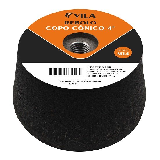 Rebolo Copo Conico 4" M14 Vila 60 | MadeiraMadeira