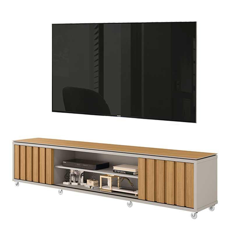 Rack Para TV 218cm 75 Polegadas Brise 2.2 EDN Fendi/Freijo | MadeiraMadeira