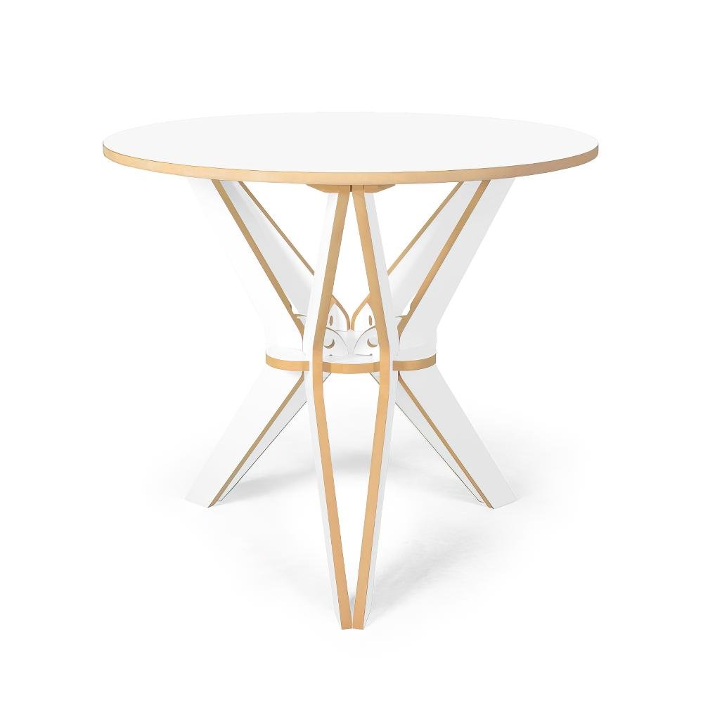 Conjunto Mesa de Jantar Encaixe Itália 100cm com 2 Cadeiras Eames ...