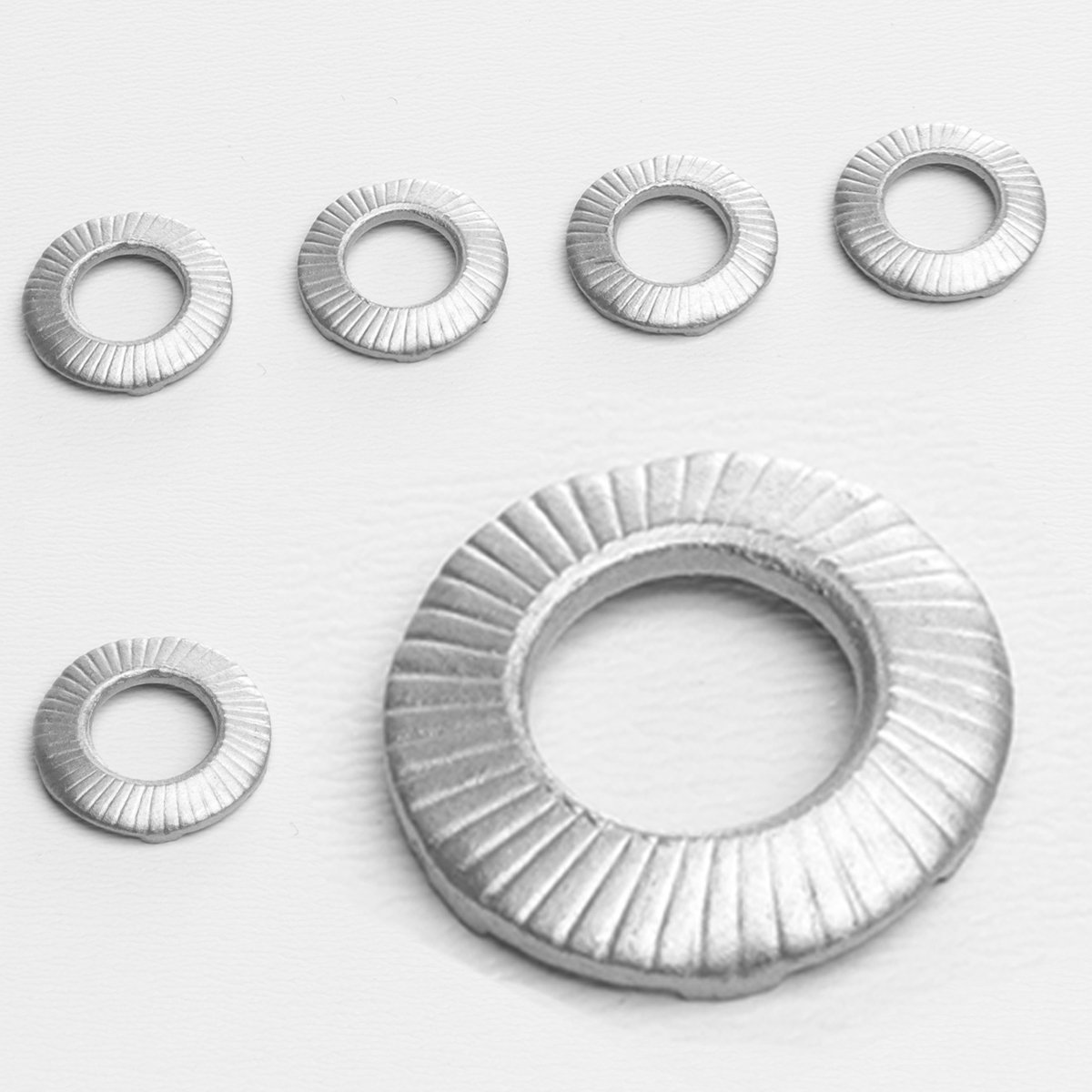Arruela de Contato M5 Estria S/ Dente Sae 1045 Geomet 100un ...
