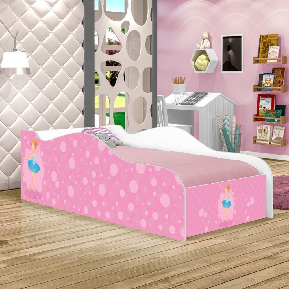 Cama Fun Bailarina Solteiro com Colchão | MadeiraMadeira