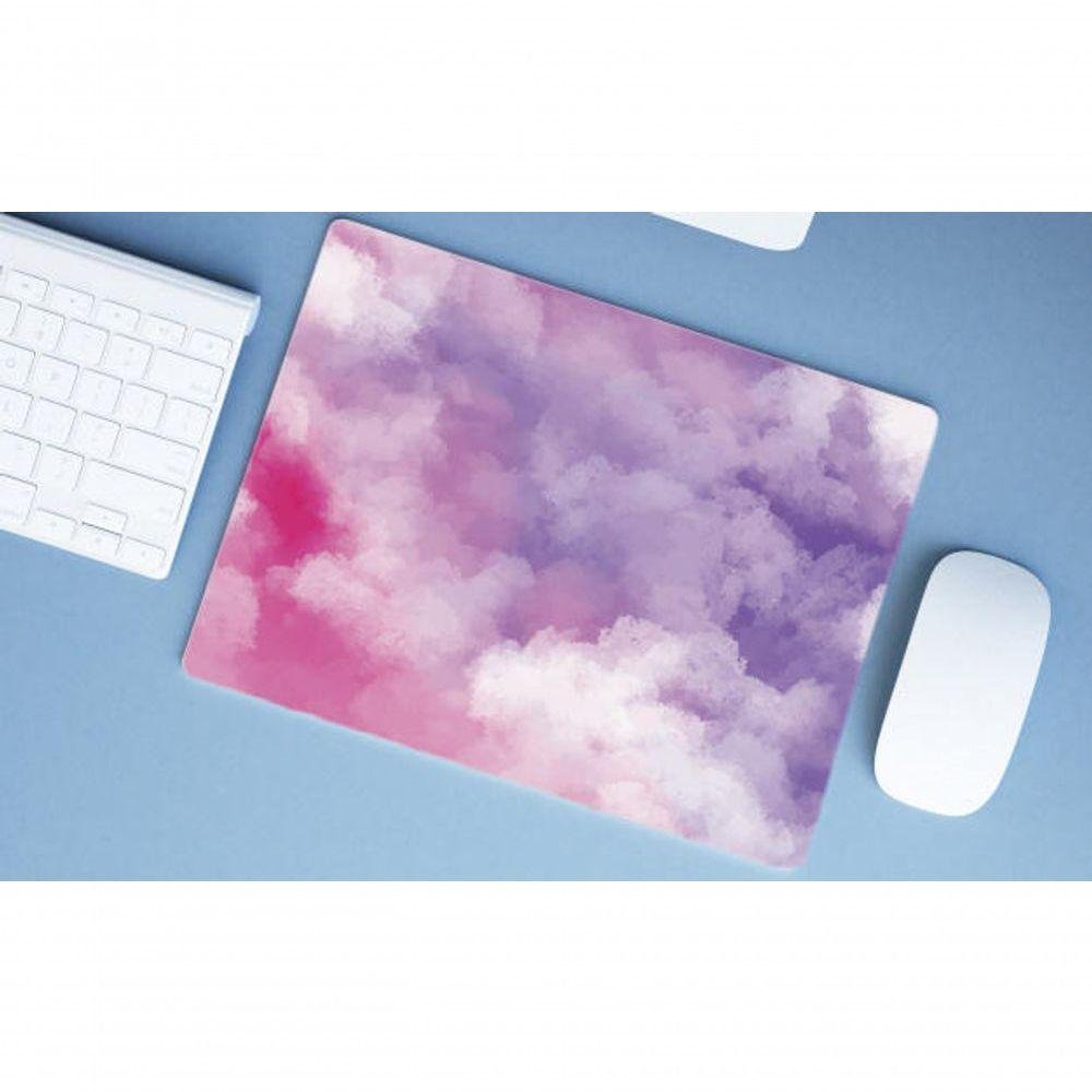 Mouse Pad Emborrachado Grande Céu Rosa | MadeiraMadeira