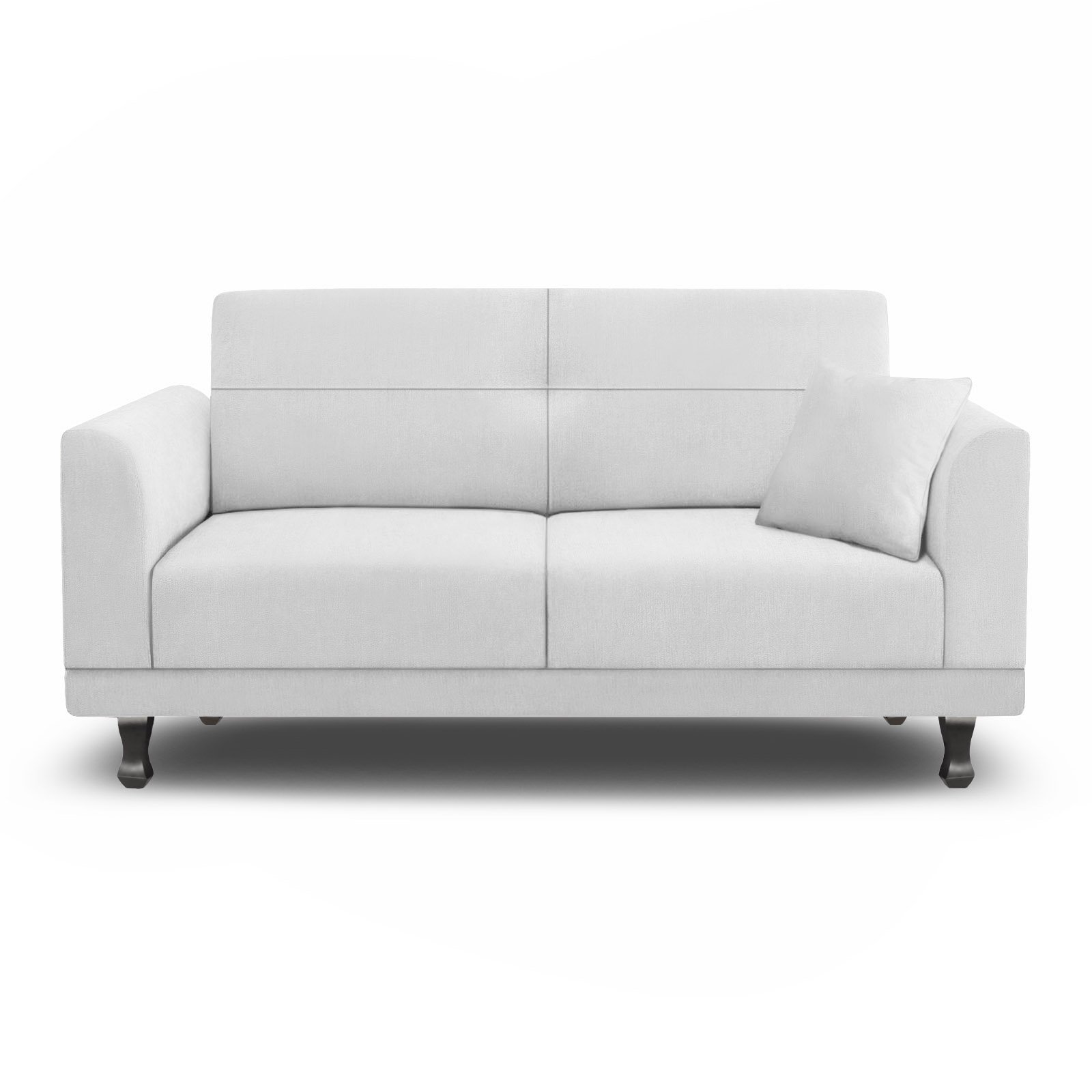 Sofá Nivus 3 Lugares Couro Sintetico Branco - Am Interiores ...