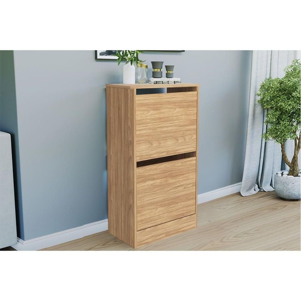 Armário Sapateira Solteiro Mb 1101 C/ 2 Portas Mel - Movelbento ...