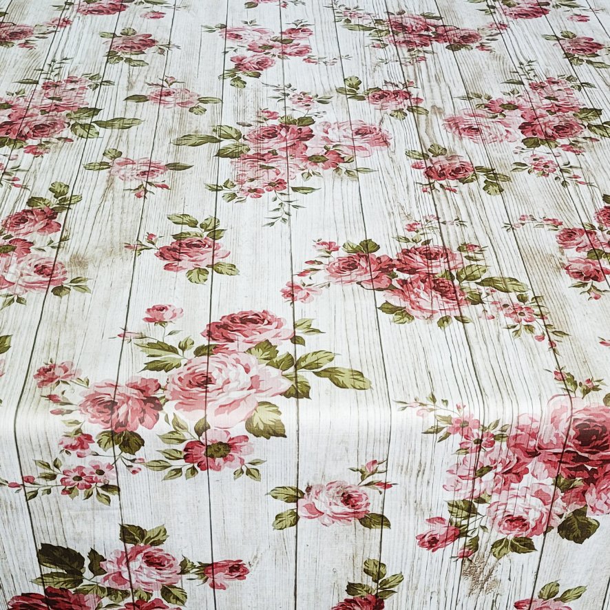Toalha Mesa Flanelada Pvc Impermeável Rosa Wood 1,40 X 3,00 ...