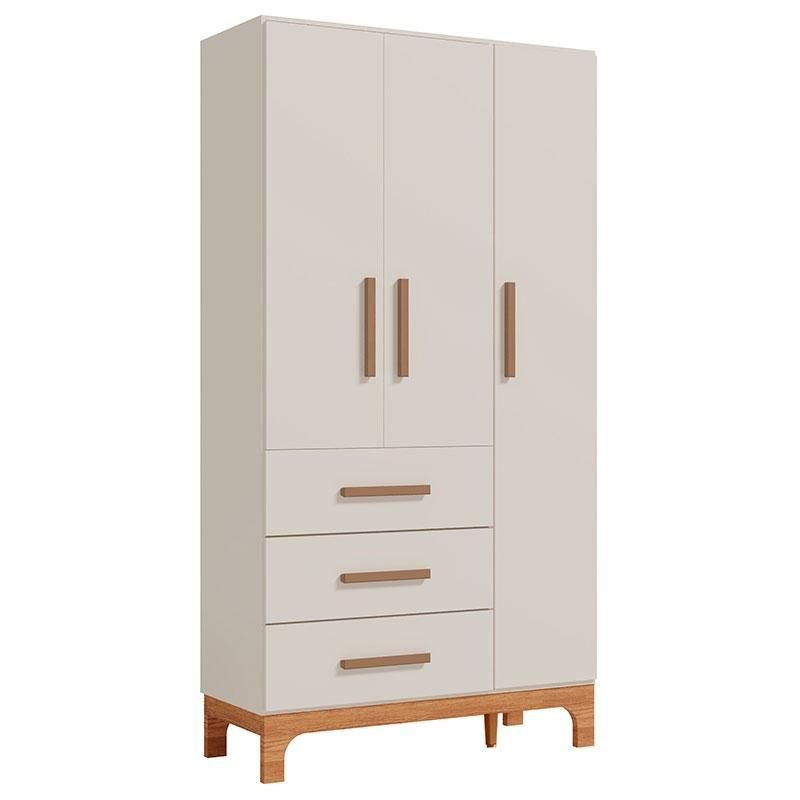 Guarda Roupa Infantil Pega Pega 3 Portas Off White Caramelo - Canaã ...