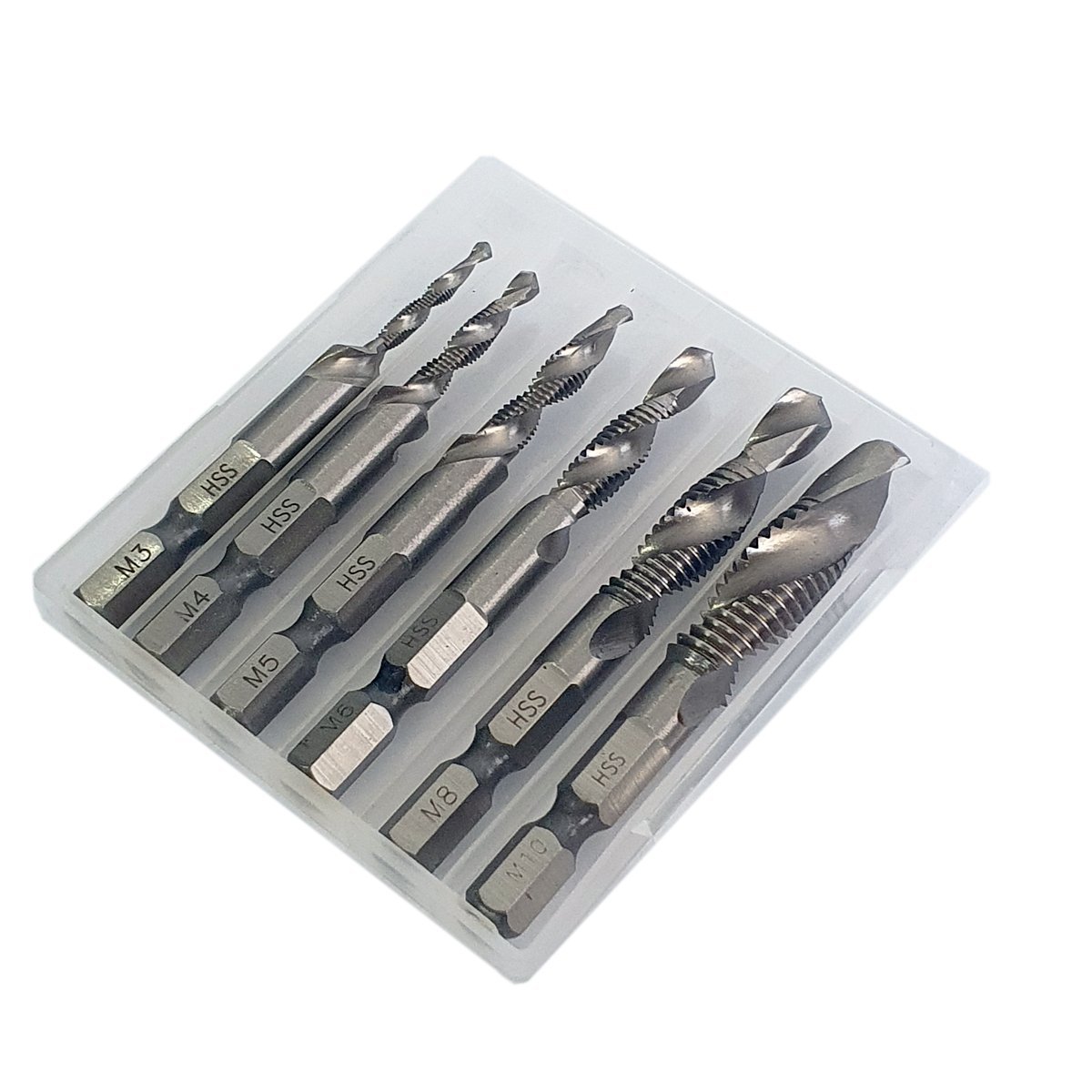 Jogo de Broca Macho HSS Encaixe 1/4 M3 M4 M5 M6 M8 M10 Vaz | MadeiraMadeira